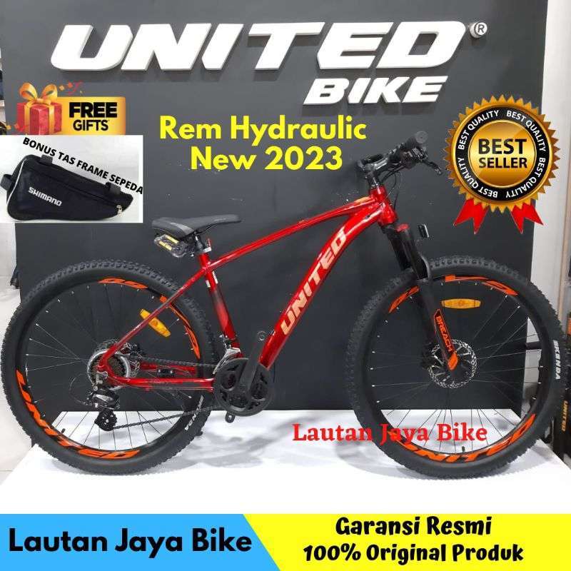 Promo SEPEDA 27.5 MTB UNITED MONANZA 5.0 REM HIDROLIK 24 SPEED NEW ...