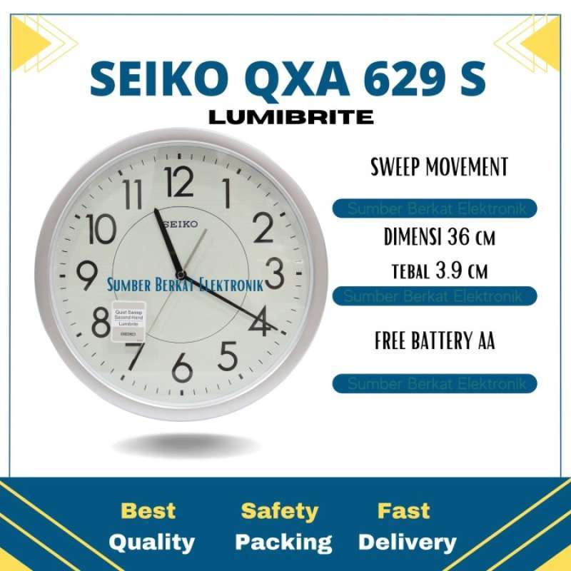 Promo Jam Dinding Seiko / Wall Clock Seiko Qxa629S Original Diskon 23% ...