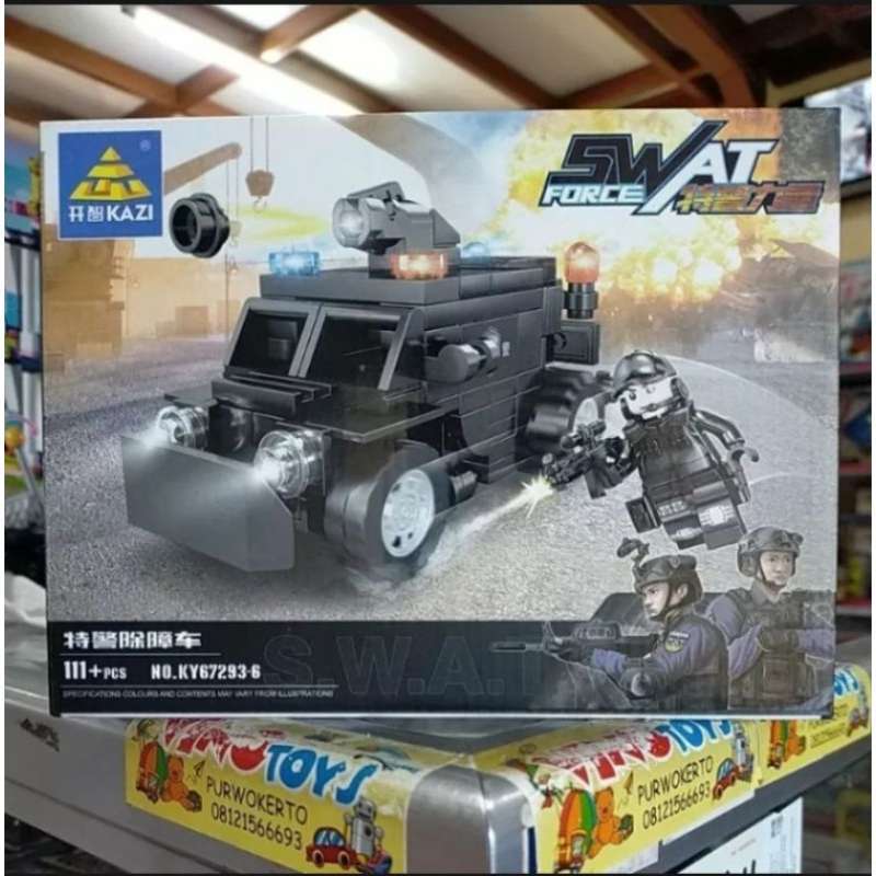 Jual mainan balok edukasi tentara swat army tank jeep pesawat mobil - 6 di Seller Vino Toys ...