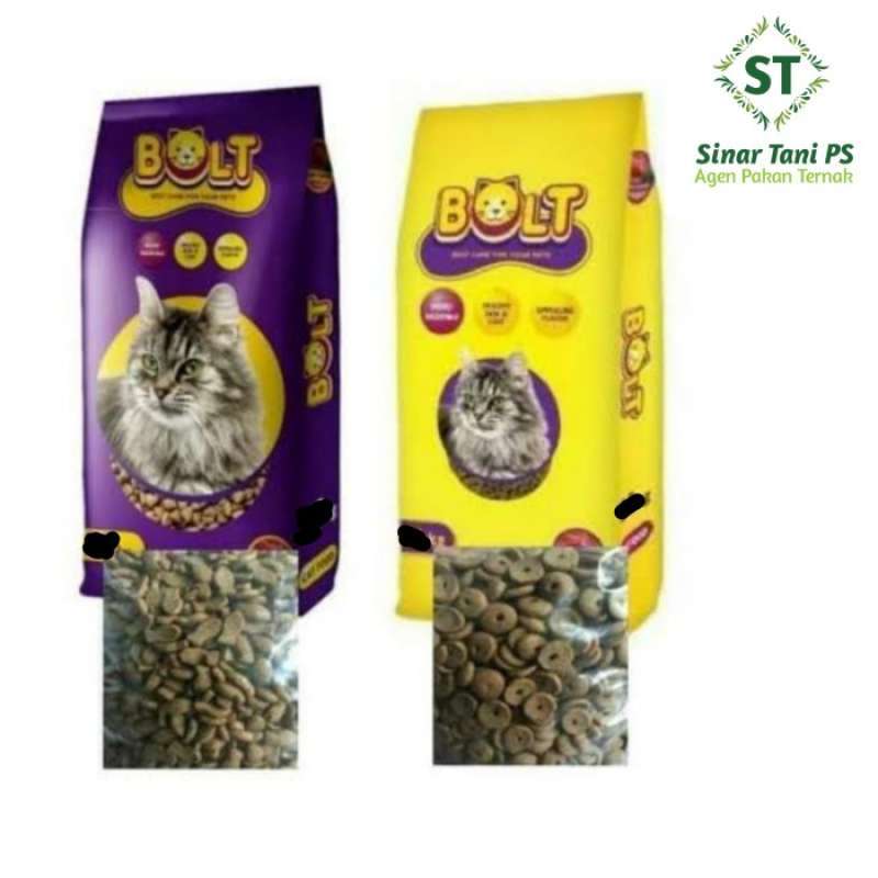 Promo Bolt Cat Repack Paket 10kg Makanan Pakan Kucing Dry Cat Food ...