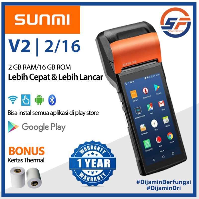 Promo Sunmi V2 2/16 atau 1/8 Mesin Kasir POS Android With Printer Thermal Diskon 23% di Seller ...