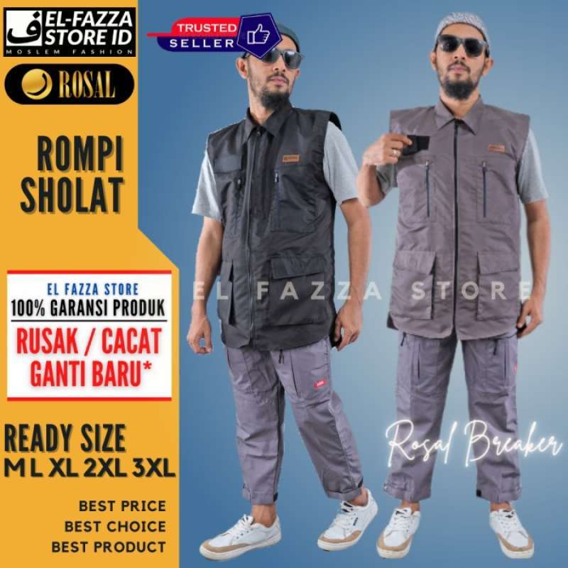 Promo Rompi Pria Muslim dewasa - ROSAL BREAKER - Rompi kegiatan outdoor ...