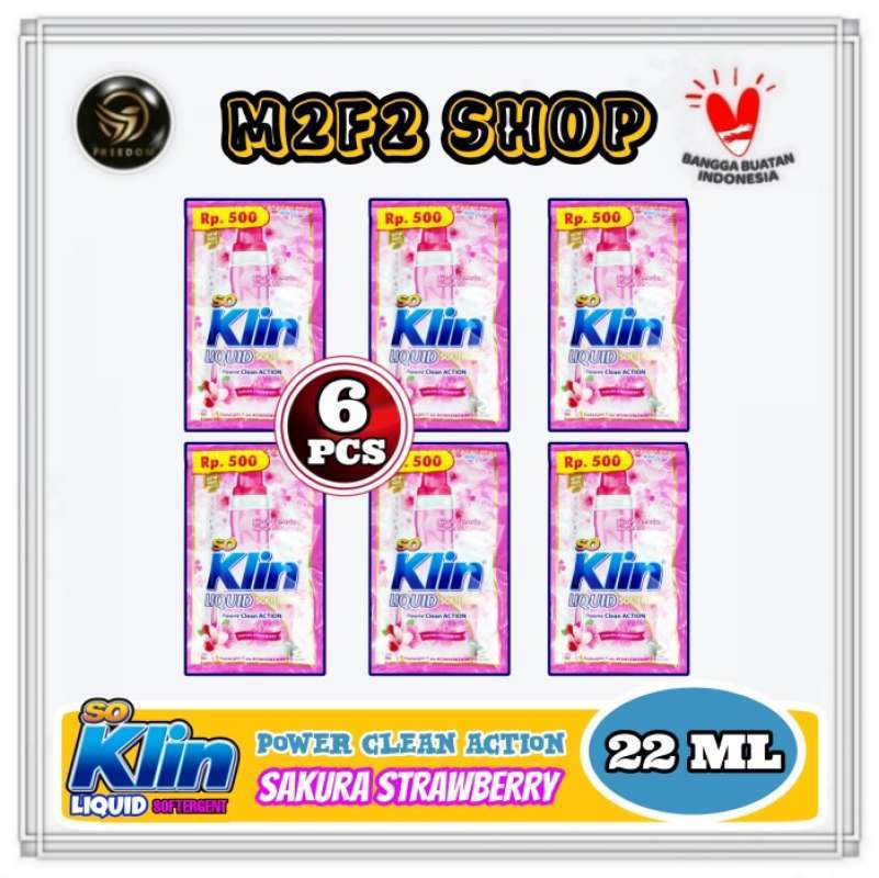 Promo So Klin Liquid Power Clean Action Japanese Sakura & Strawberry | Deterjen Cair Konsentrat ...