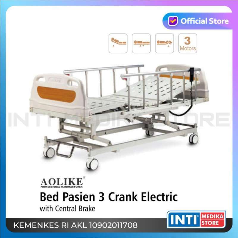 Jual AOLIKE - Hospital Bed Pasien ELECTRIC 3 Crank Ranjang Pasien Elektrik di Seller INTI MEDIKA ...