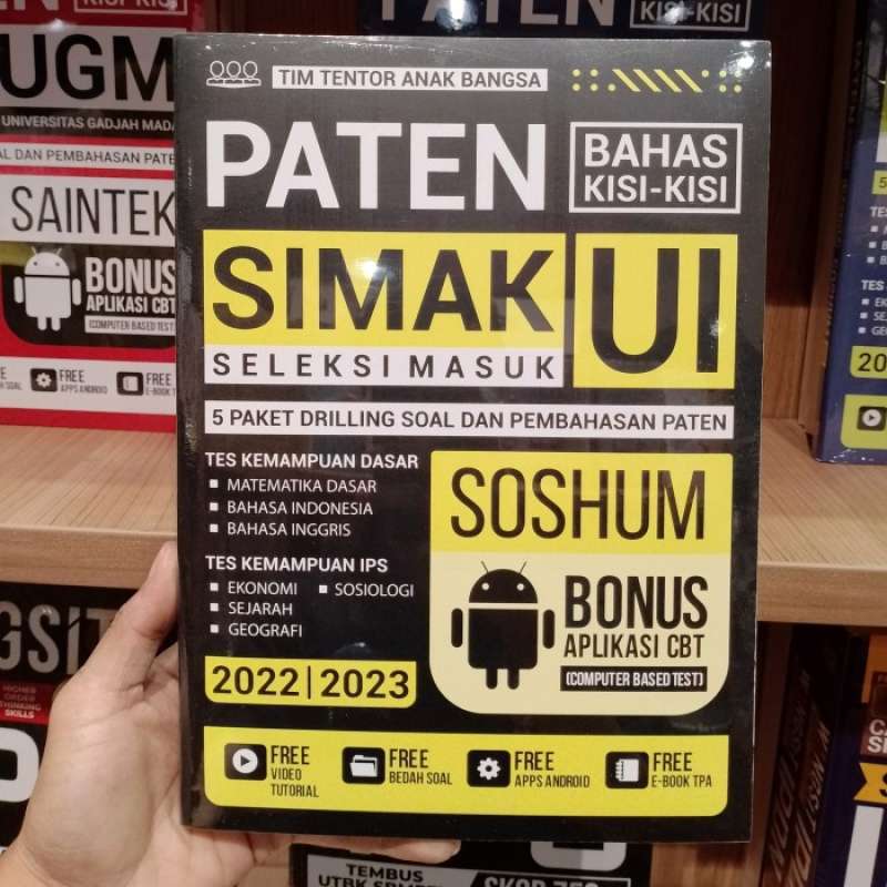 Promo Buku Paten Bahas Kisi-Kisi Simak UI Soshum 2022-2023 Diskon 23% di Seller Indah Library ...