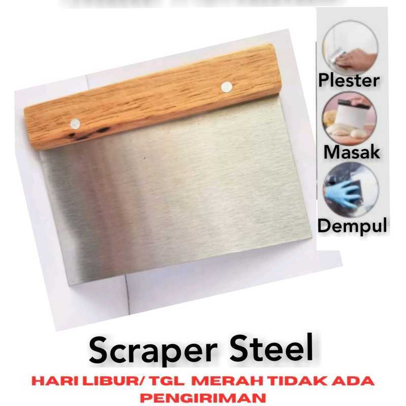 Jual Kape Gypsum Plat Besi 6 8 10 Inch Scaper Sekrap Kapi Gipsum Skrap ...