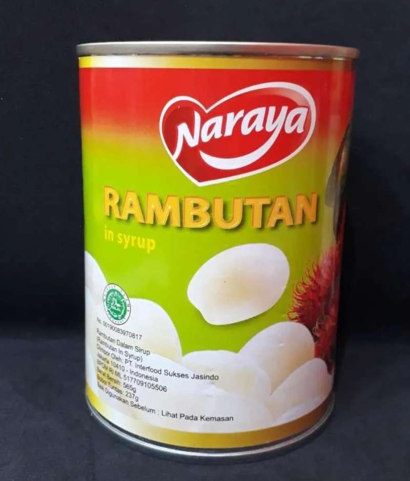 Jual Naraya Rambutan In Syrup 565g / 565 Gram Buah Dalam Sirup Halal ...