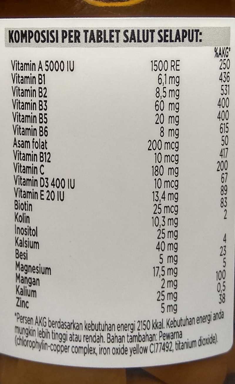 Jual Blackmores Multivitamins Minerals Vitamin B Complex Multivitamin Dan Mineral Immune Complek ...