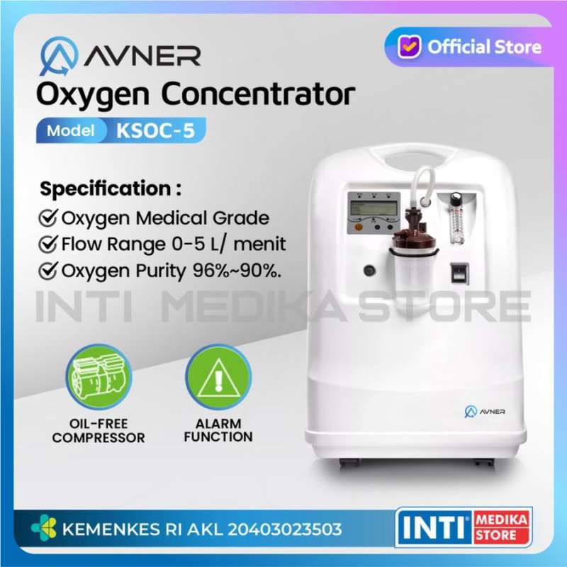 Jual AVNER - Oxygen Concentrator 5 Liter KSOC-5 | Tabung Oksigen ...