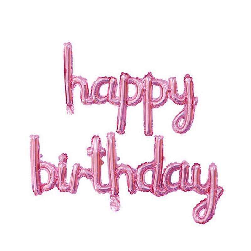 Jual Happy Birthday Latin Link Balloon Foil/balon Foil Hbd Sambung Di ...