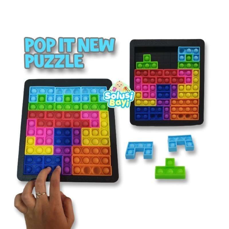 Promo Mainan Viral Pop It Building Block POP It Puzzle Tetris Diskon 32 ...