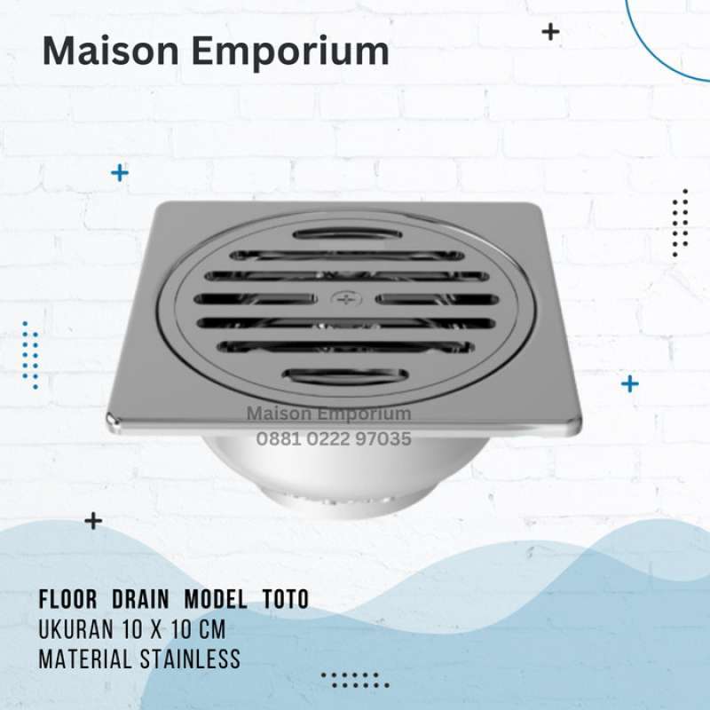 Promo FLOOR DRAIN MODEL TOTO / SARINGAN GOT KAMAR MANDI / WC STAINLESS Diskon 20% di Seller ...