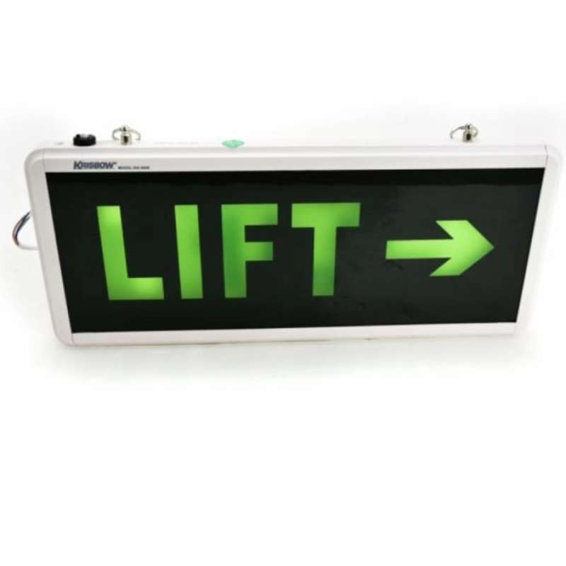 Promo Papan Petunjuk Arah LIFT 2 sisi - Emergency Lift Sign Krisbow ...