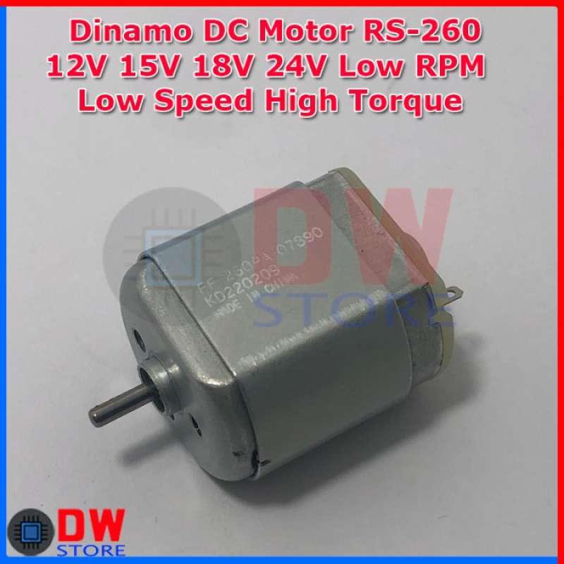 Promo Dinamo DC Motor RS260 RS-260 RS 260 High Torque 12V 15V 18V 24V ...