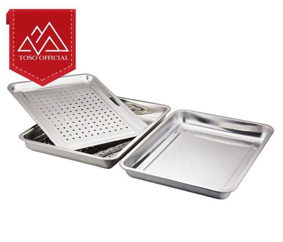 Promo Nampan Stainless Food Drying Tray Tirisan Minyak Oil Strainer ...
