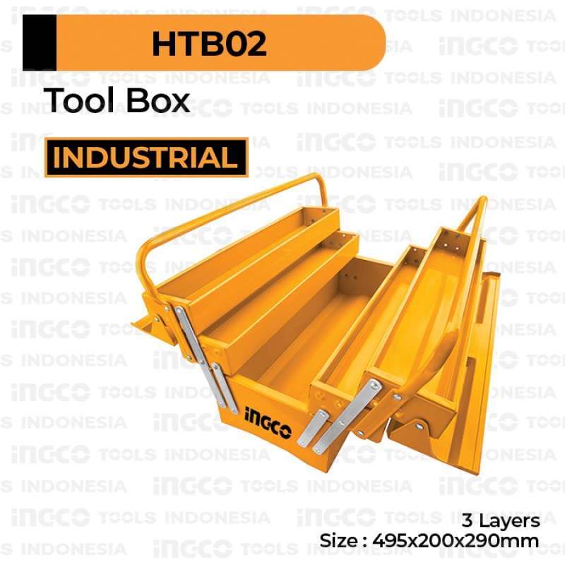 Promo Tool Box (3-Stack) INGCO HTB02 Kotak Alat Perkakas Toolbox Besi ...