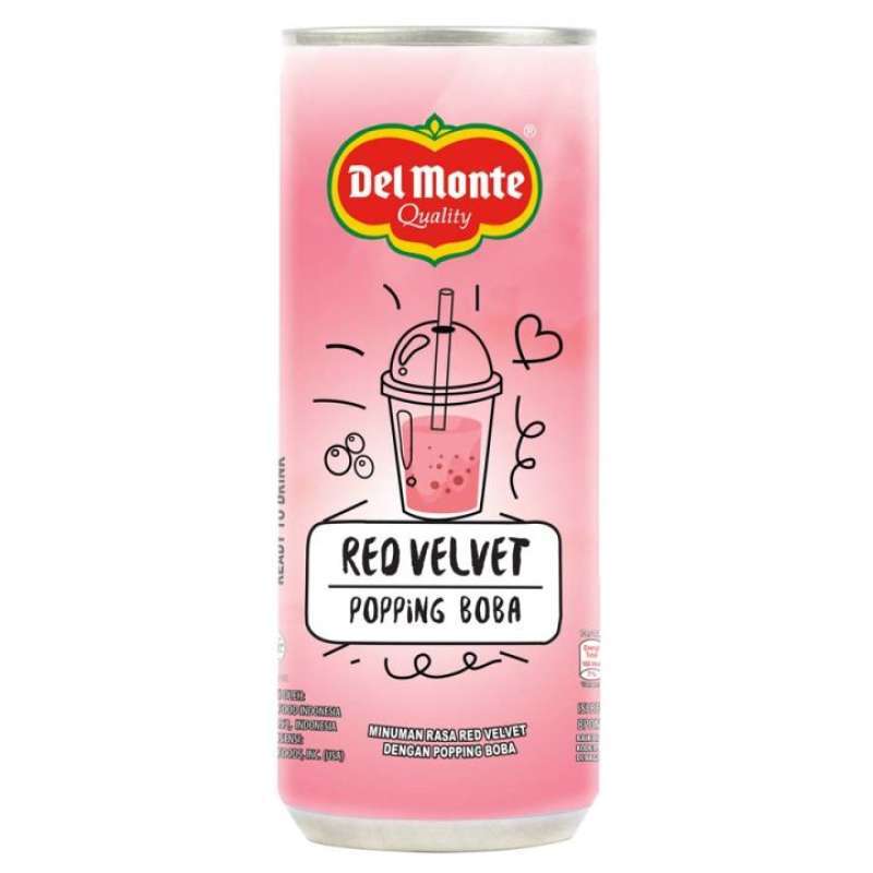 Jual Delmonte Rtd Boba Red Velvet 240ml Can Di Seller Farmers Market ...