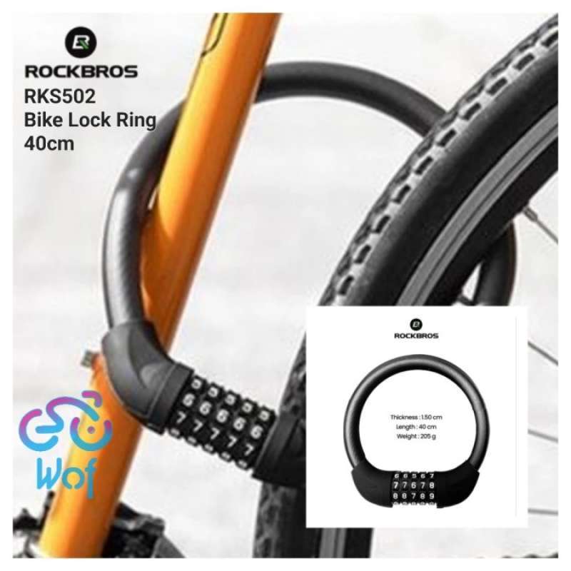 Jual Rockbros Kunci Gembok Sepeda Bike Bicycle Lock Ring 40cm Rks502 Di ...