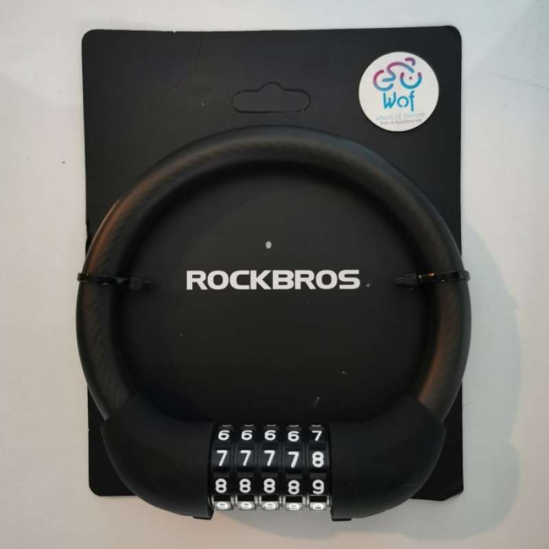Jual Rockbros Kunci Gembok Sepeda Bike Bicycle Lock Ring 40cm Rks502 Di ...