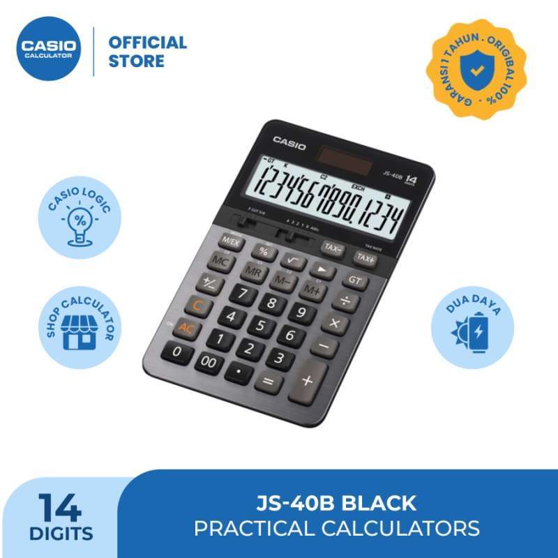 Jual Casio Kalkulator 14 Digit Original Harga Termurah Juli 2024 | Blibli