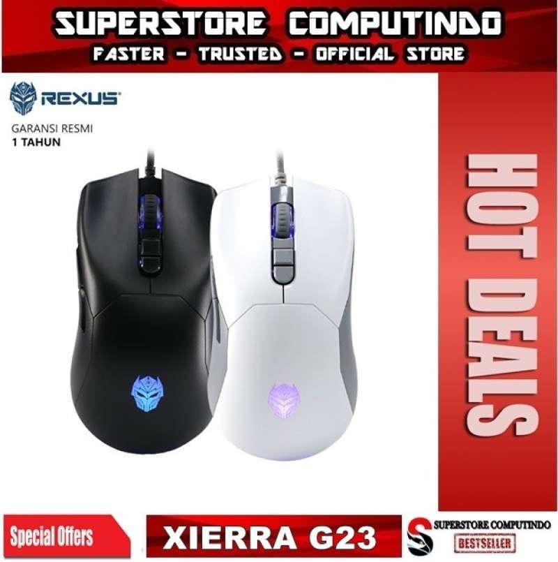 Promo Rexus Xierra G23 RGB Gaming Mouse Diskon 40% di Seller Superstore ...
