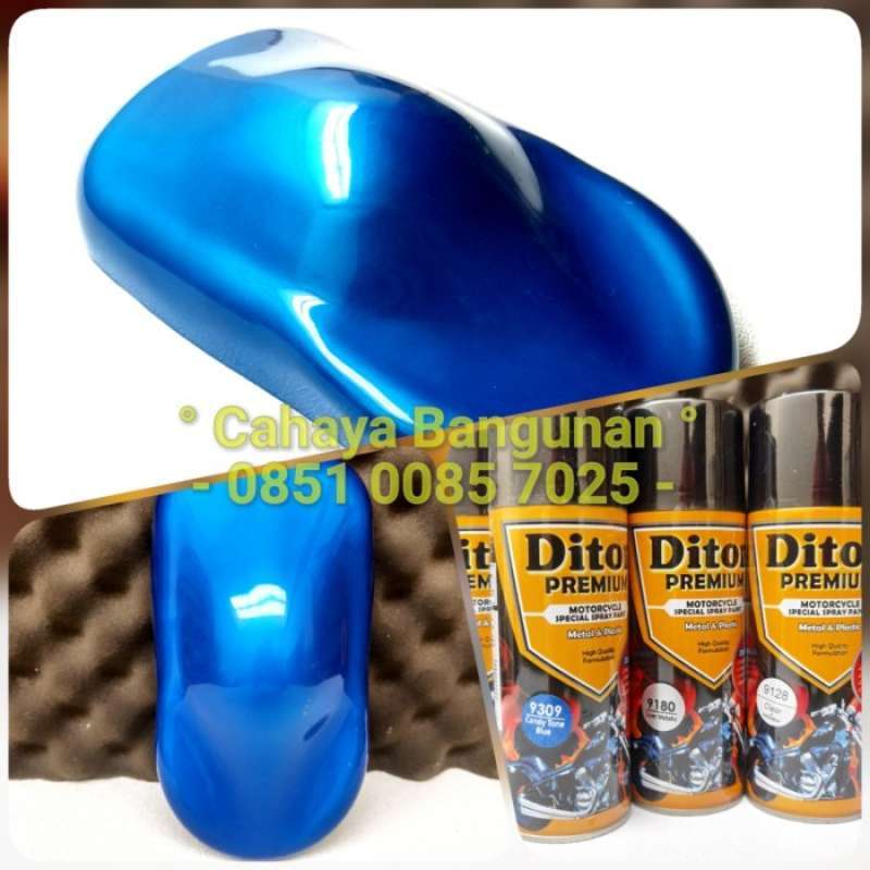 Jual Paket Diton Premium Candy Tone Blue Biru 9309 Cat Semprot Pilox ...