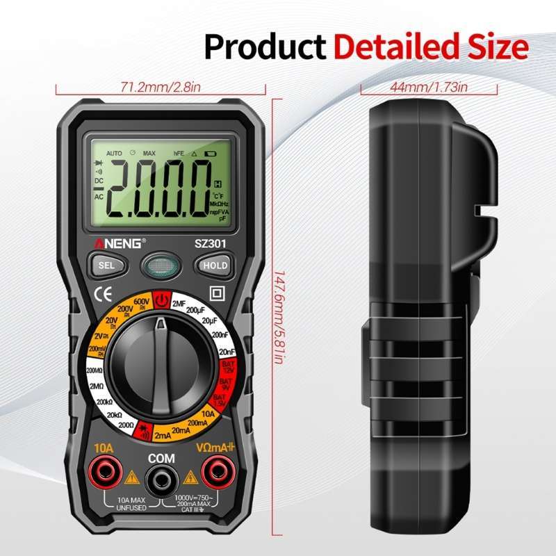 Jual Pocket Digital Multimeter Mini Voltage Tester Alat Ukur Rumah ...