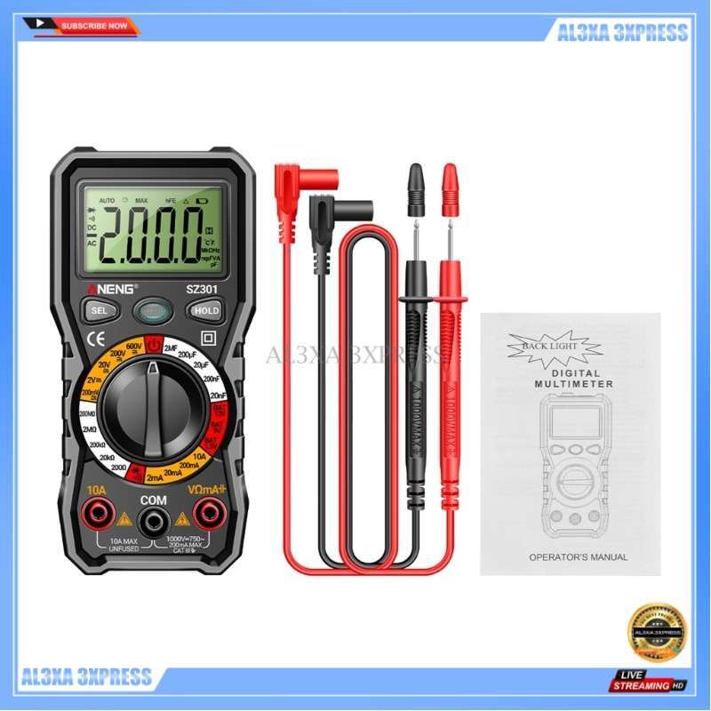 Jual Pocket Digital Multimeter Mini Voltage Tester Alat Ukur Rumah ...