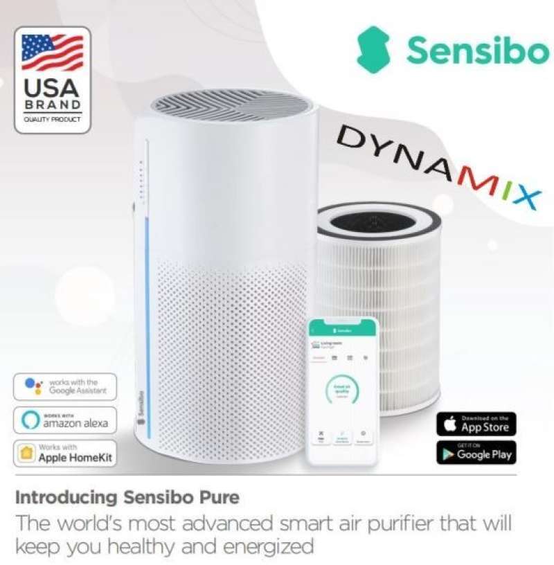 Promo Sensibo Pure Smart Sensing Air Purifier Pureboost Family Kit - 2 ...