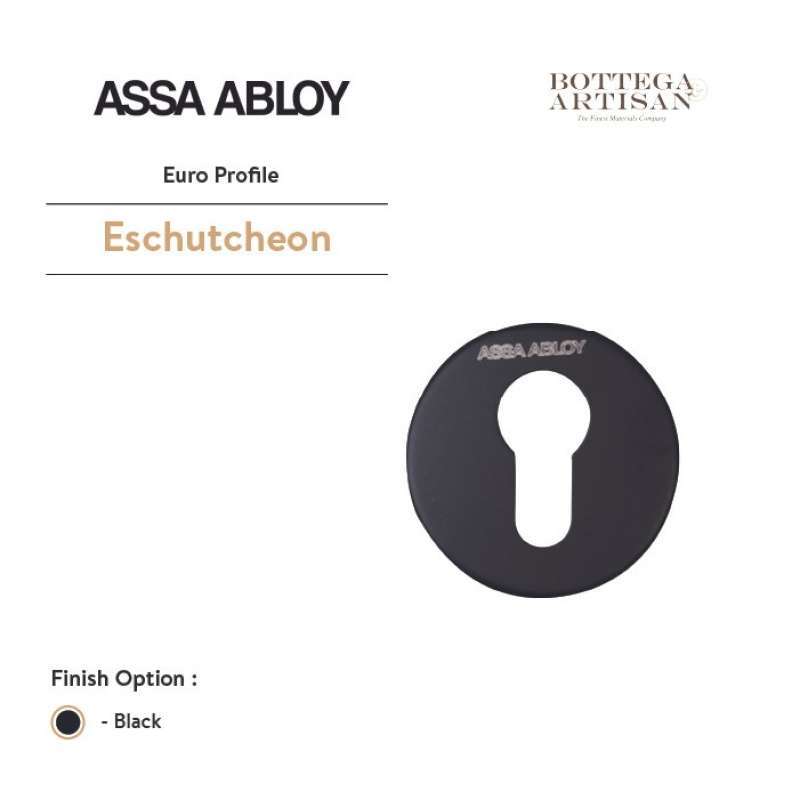 Jual Euro Profile Cylinder Escutcheons Black Assa Abloy Aep-010-b Di ...