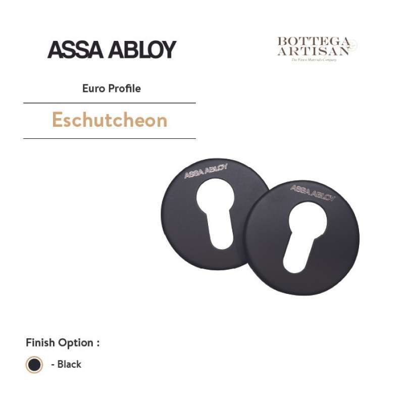Jual Euro Profile Cylinder Escutcheons Black Assa Abloy Aep-010-b Di ...