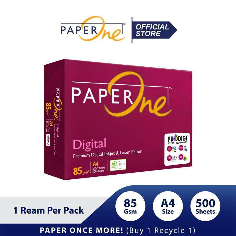 Promo New PaperOne Kertas A4 85gr Digital 1 Rim (500 lembar) Kertas HVS ...