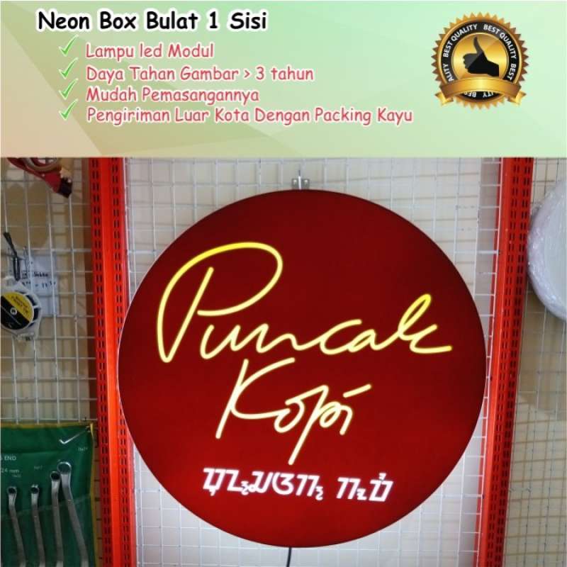 Promo Neon Box Bulat 1 Sisi 30 Cm Diskon 26% Di Seller Jaya Abadi ...