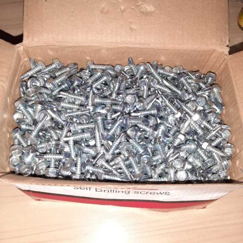 Promo Baut Roofing So 10x16 1000pcs | Baut Baja Ringan | Skrup Baja ...