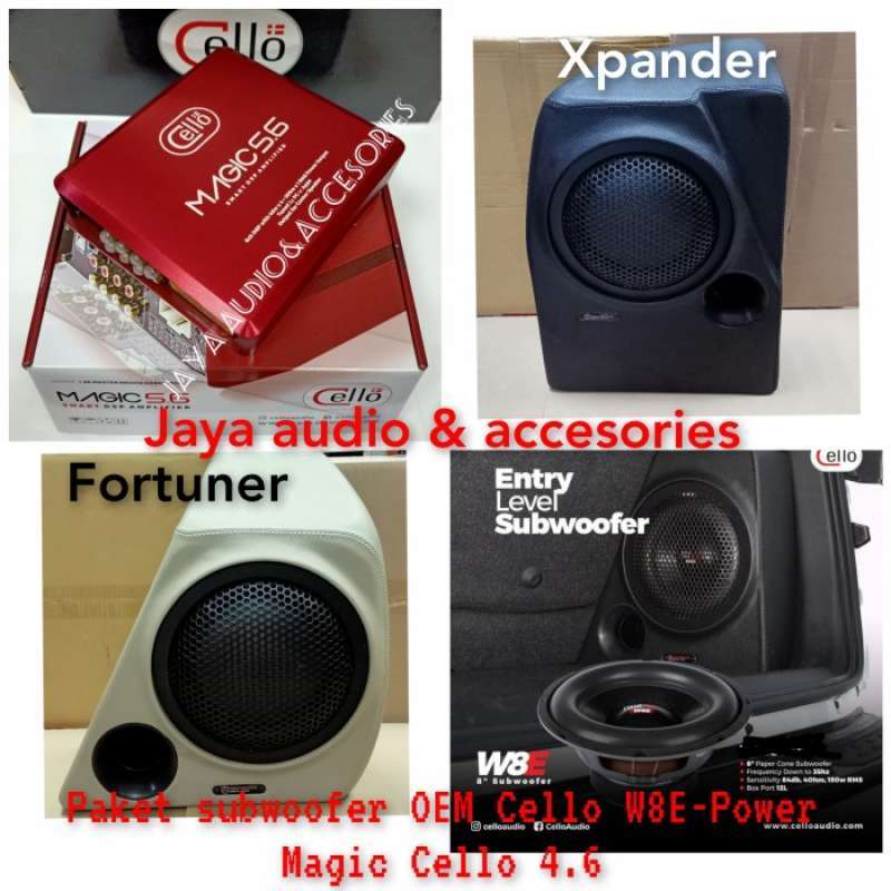 Jual Paket Subwoofer Pnp Cello 8Inch W8E -Dsp Magic Cello 5.6 di Seller ...