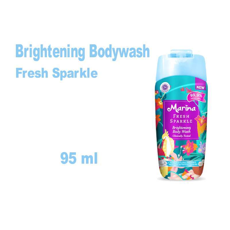 Promo Marina Brightening Body Wash Fresh Sparkle / Sweet Romance / Glam ...