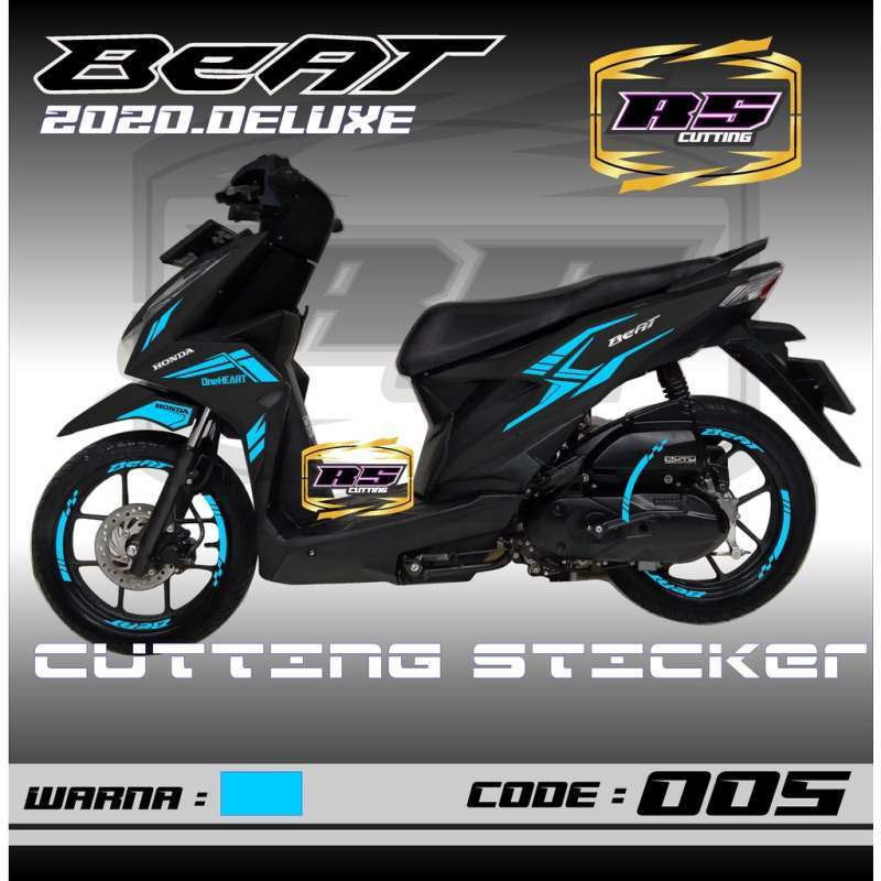 Jual RS Cutting stiker Beat Deluxe - Aksesoris Motor Stiker Honda Beat ...