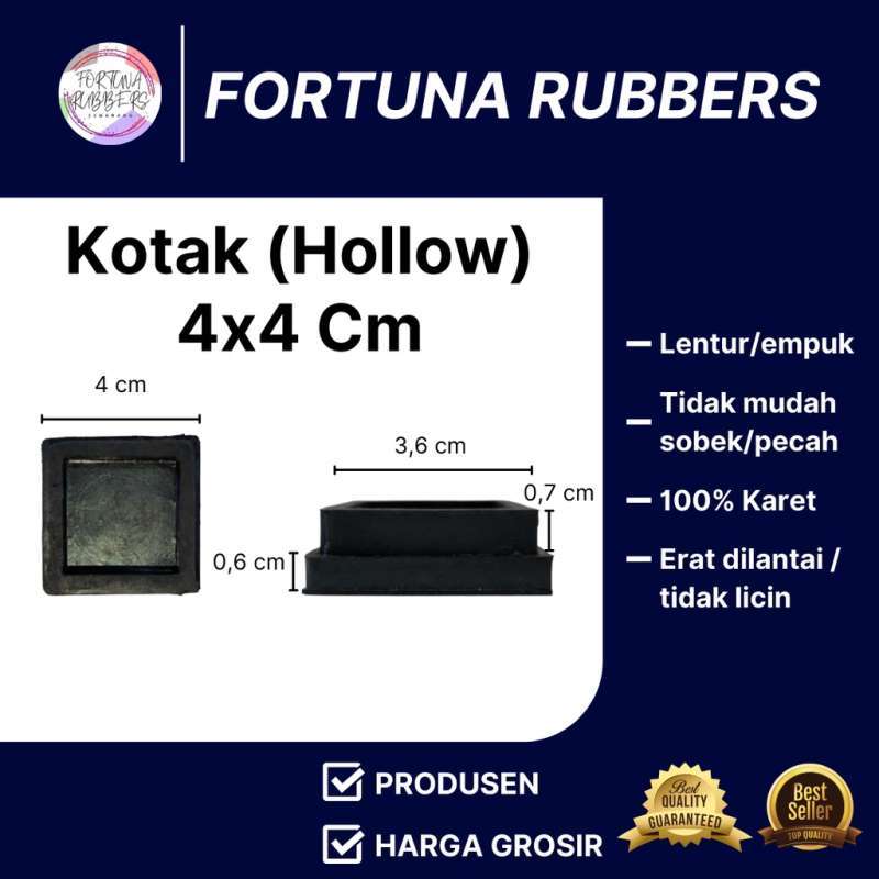 Jual KARET ALAS KAKI KURSI BENTUK KOTAK PERSEGI / HOLLOW ORIGINAL ...