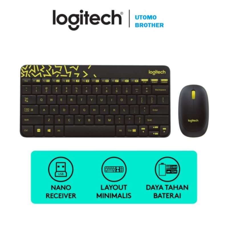 Promo Logitech Mk240 Compact Wireless Combo Keyboard Mouse Diskon 23% ...