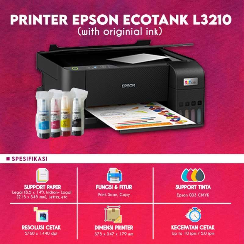 Promo Printer L3110 Print Scan All in One Multifungsi Diskon 23% di ...