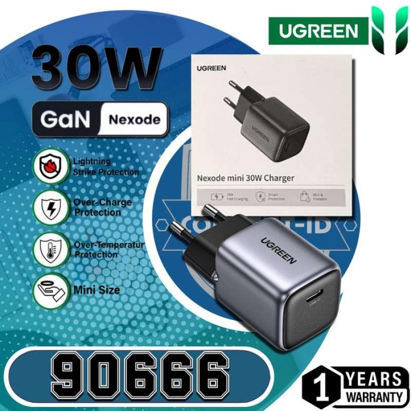 Promo Ugreen 90666 Nexode Ganx Mini 30W Usb Type C Pd3.0 Fast Charge ...