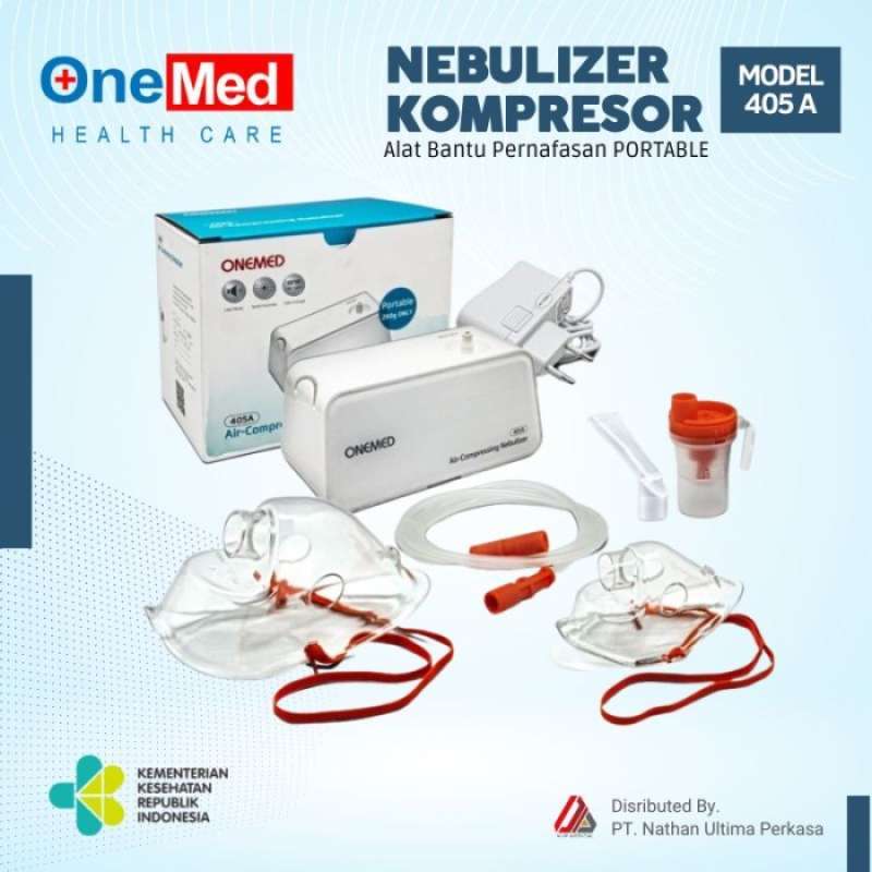 Promo Nebilizer Kompresor Alat Bantu Pernafasan ONEMED 405A - FULL SET ...
