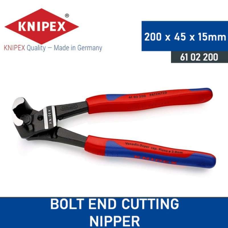 Promo KNIPEX Tang Potong 61 02 200 End Cutting Nipper High Lever Plier ...