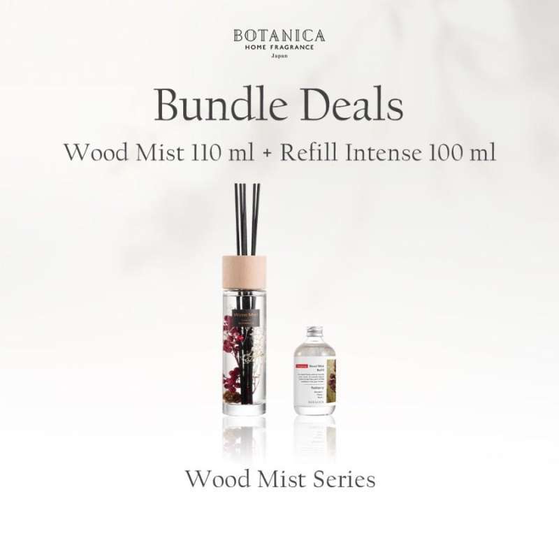 Jual BUNDLE Reed Diffuser Wood Mist 110ml & Wood Mist Refill 100ml ...