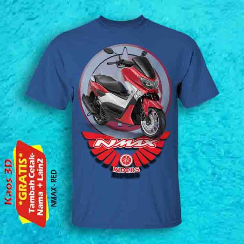 Jual KAOS MOTOR NMAX UKURAN ANAK SAMPAI DEWASA KUALITAS CETAK 3 DIMENSI ...