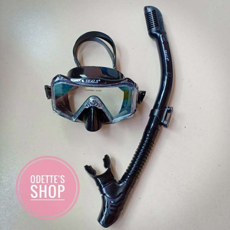 Jual alat snorkeling seal full dry mask dan snorkel diving seal di ...