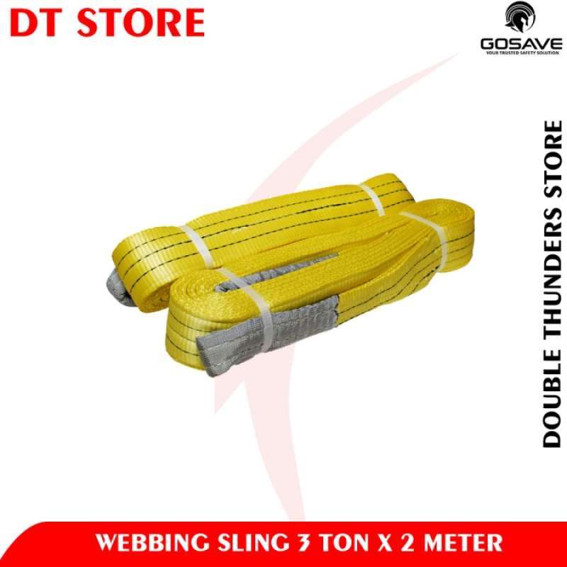 Promo Gosave Webbing Sling Belt 3 Ton X 2 Meter / Tali Sabuk 3t X 2m Diskon 23% Di Seller ...