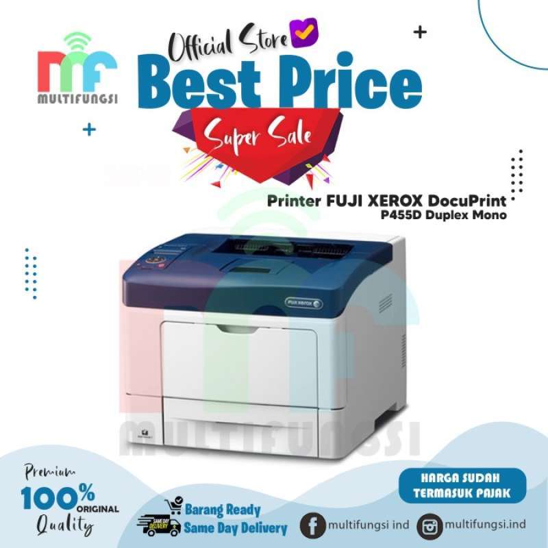 Promo Printer FUJI XEROX DocuPrint P455d Duplex Monochrome Garansi ...