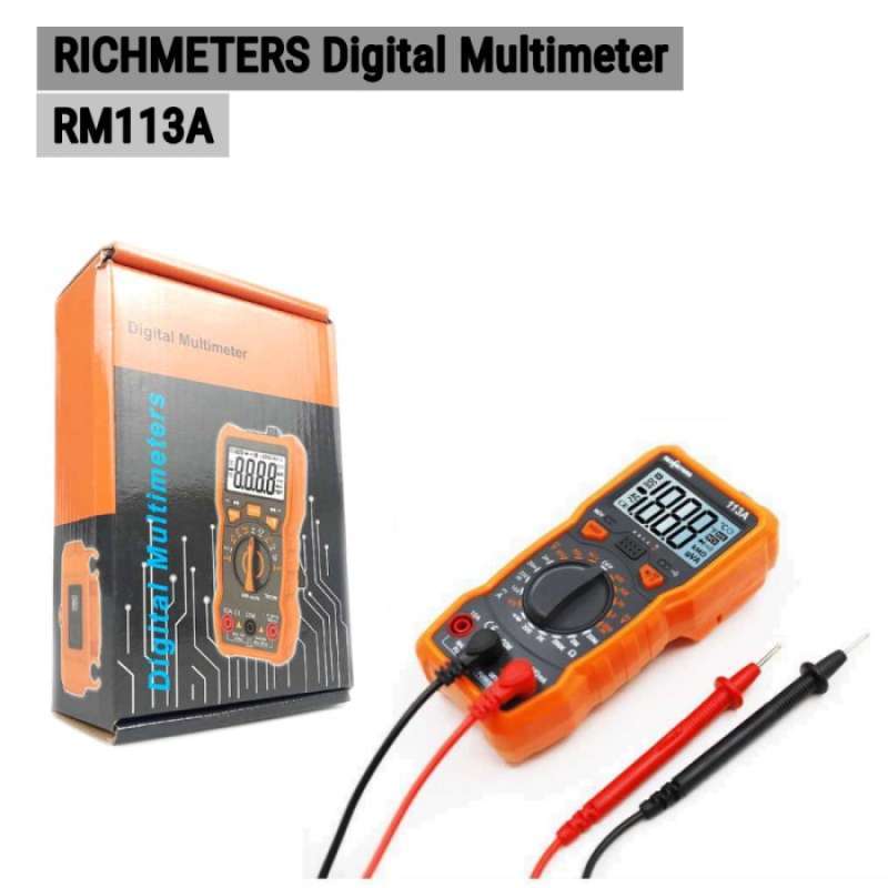 Promo Richmeters Rm113a Ncv Digital Multimeter 2000 Counts Hfe Ac/dc ...
