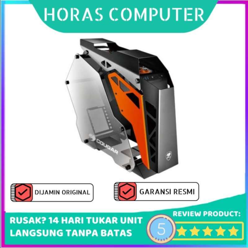 Promo Cougar Case Conquer / mid tower/ Tempered glass cover / 3 led fan Diskon 23% di Seller ...